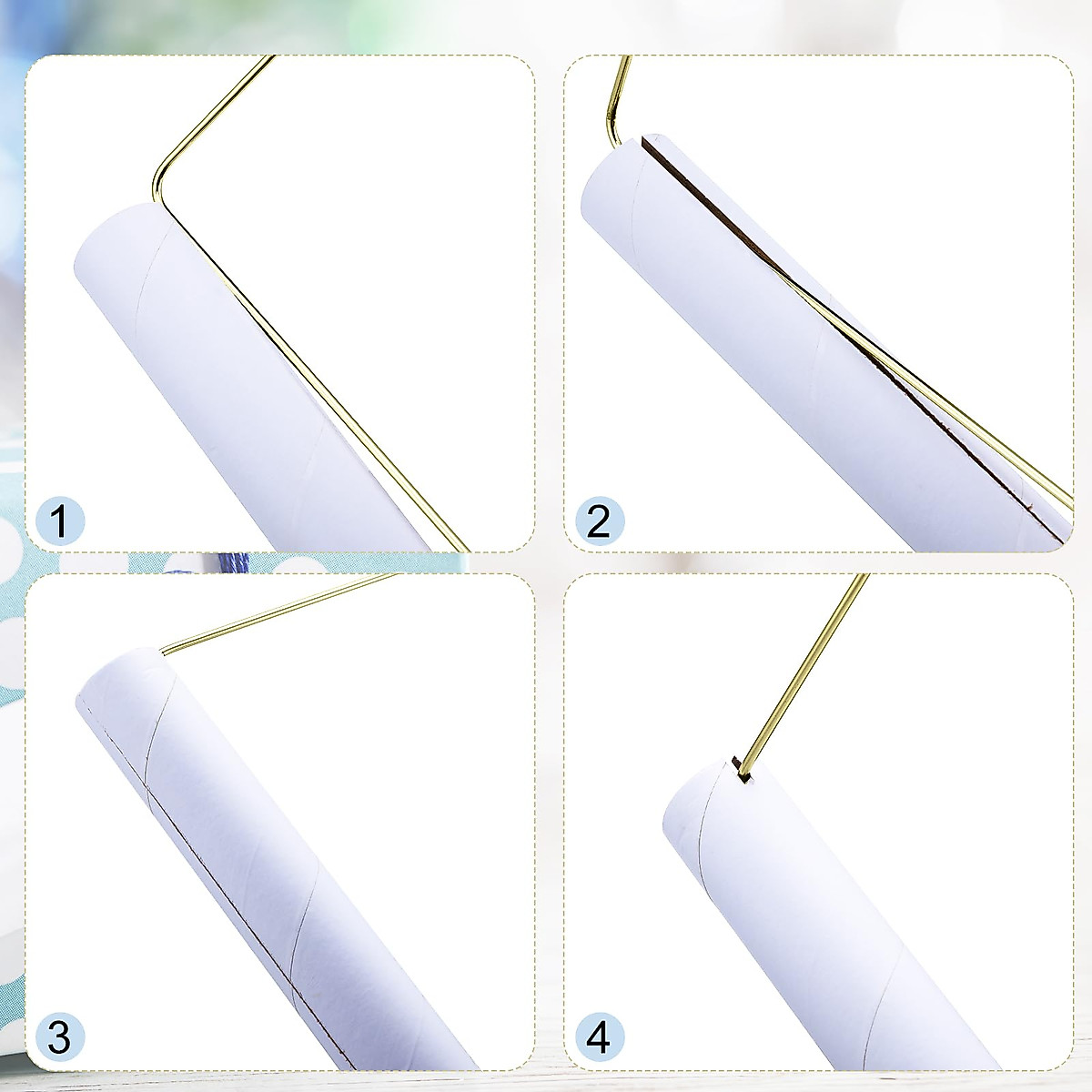 Didaey 20 Pcs Gold Dry Cleaner Hangers 18" Drapery Hanger and Tubes Tablecloth Hangers Blanket Hanger Drapery Hangers with Strong 10.5 Gauge Wire for Heavy Items