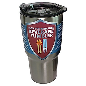 NorChill 30 oz Splash Resistant Stainless Steel Tumbler Lid, Black