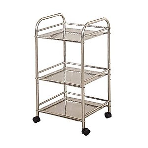 NEOCHY Movable Trolleys, Kitchen Storage Hand Trucks, Rolling Cart,Beauty Salon Trolley with Universal Brake Wheel,Perfect for Hospital/Dental Clinic/a/M-50X35X75Cm