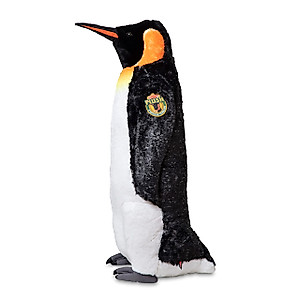 Melissa & Doug Giant Lifelike Plush Emperor Penguin Standing Stuffed Animal (3.4 Feet Tall) - Plush Toy