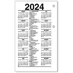 AT-A-GLANCE 2023 Daily Desk Calendar Refill, 3-1/2" x 6", Loose Leaf, Recycled (E717R50)