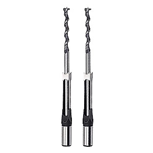 Square Hole Drill Bit, 1/2" Bearing Steel Hollow Chisel Mortise Power Tool for Woodworking 2Pcs, (Bettomshin)