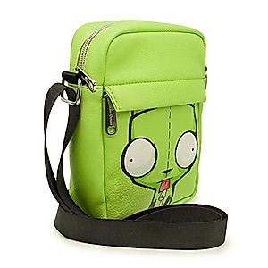 Buckle Down Crossbody Bag, Invader Zim