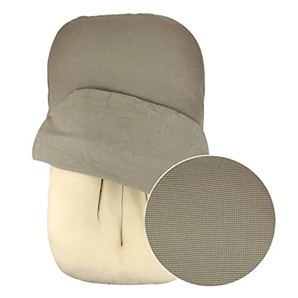 NoomiNest Baby Lounger Cover ONLY | 100% Waffle Cotton (Soft Fawn)