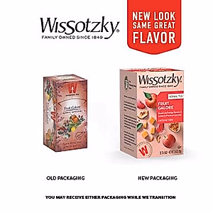 Wissotzky Fruit Galore Herbal Tea, 20 Tea Bags | Caffeine Free Tea | Antioxidant Rich | Fruity Blend | Herbal Tea Bags