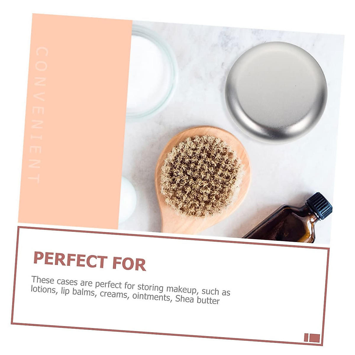 GOOHOCHY 4 Pcs Aluminum Soap Boxes Multi Function Containers for Makeup Earphones and Household Supplies Portable