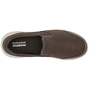 Skechers Men's Gowalk Flex-Athletic Slip-On Casual Loafer Walking Shoes with Air Cooled Foam Sneaker, Khaki 2, 11.5
