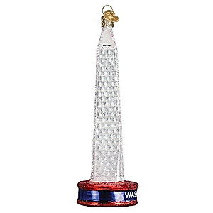 Old World Christmas Glass Blown Ornament Washington Monument (20093)