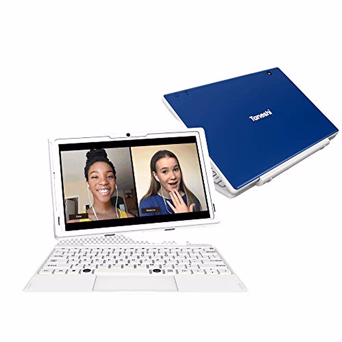 Tanoshi Scholar Kids Computer a Kids Laptop for Ages 6-12, 10.1" HD Touchscreen Display (Blue)