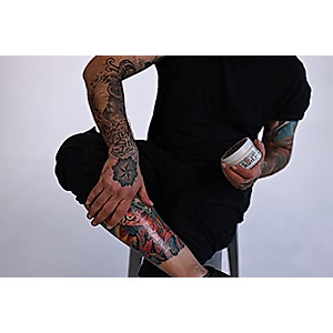 Hustle Butter Tattoo Aftercare 1 fl oz Travel Sized Tattoo Balm, Heals + Protects New Tattoos and Rejuvenates Older Tattoos - 100% Vegan Tattoo Cream No-Petroleum