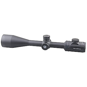 Vector Optics Hugo 6-24x50 Second Focal Plane (SFP) Riflescope with Illuminated Center Dot BDC Reticle, 25.4mm Tube, 1/4 MOA Per Adjustment, Turret Lock System, Free Mount Rings, Lens Caps, Sunshade