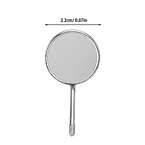 Professional Dental Mirror, Dental Mouth Mirror Head, Dental Mouth Mirror Head Stainless Steel Odontoscope Mirror Accessory 20Pcs