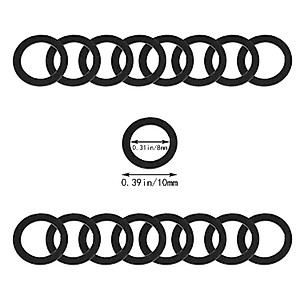 Maxmoral 50pcs Black Skateboard Speed Hardware Washer Scooter Axle Speed Washer Long Plate Bearing Washer Hardware Accessories