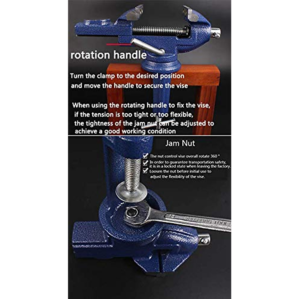 MYTEC Home Vise Clamp-On Vise，2.5"