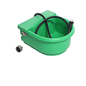 MODUODUO Automatic Heated Dog Bowl 1.3gal 100W Outdoor Thermal Water Dispenser Built-in Thermostat for Pet Livestock Cattle Sheep and Horse in Winter