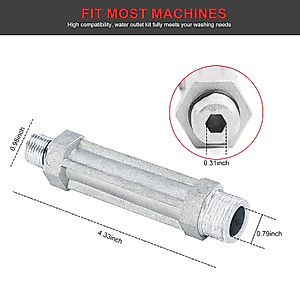 Pressure Washer Parts,Outlet Tube Replacement 201497GS 190589GS 190634GS for Craftsman Power Washer Parts, Compatible With Briggs & Stratton & Troy-Bilt RMW2.2G24 Pressure Washer Pump