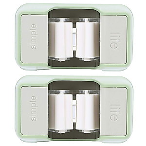 Aqur2020 Roller Jaw Design Broom and Mop Holder Wall Mounted, Tool Organizers and Storage, for Holding Broom Garage Shelving(green)