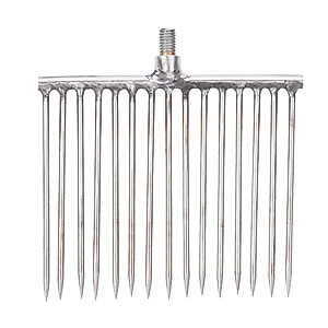 Dioche Fishing Harpoon, 103.9g Fishing Gig Stainless Steel 15 Prongs Harpoon Gig Gaff Hook Barb Fish Spear Outdoor Fishing Tackle for Fish Salmon