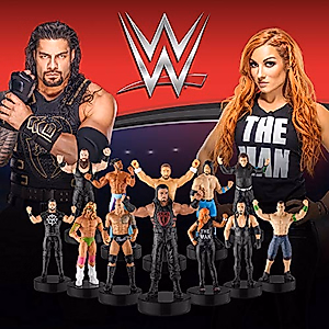 WWE Superstar Stampers, Set of 12 - Self-Inking WWE Superstars for Crafts, Party Decor, Cake Toppers Gifts - Ultimate Warrior, Roman Reigns, Kofi Kingston More by PMI, 2.3-2.5 in. Tall.