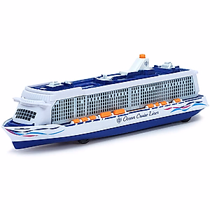 Ocean Cruise Liner Model Diecast Metal Toy Ship with Sound Light Effects 20 cm 8 in