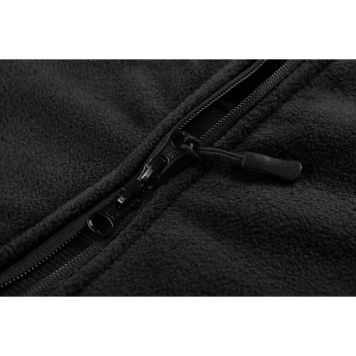 CRYSULLY Man Zipper Warm Coat Jacket Sportswear Fleece Lining Hiking Skiing Travelling Jacket Coats Black