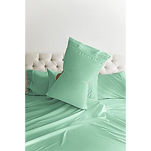 Queen Size Sheet Set - 6 Piece Set - Hotel Luxury Bed Sheets - Extra Soft - Deep Pockets - Easy Fit - Breathable & Cooling Sheets - Wrinkle Free - Comfy - Spa Blue Sheets - Queens Sheets - 6 PC