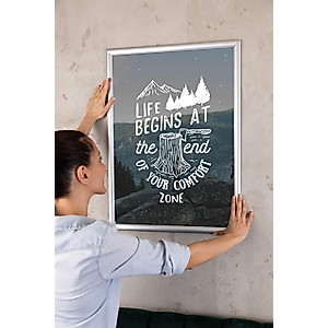 BNV Aluminum Front Load Snap Poster/Picture Frame, Red, 22x28 Inches, 1'' Profile, Wall Mounting, Portrait and Landscape Mode, Easy Installation, Anti-Glare, PVC Cover, Lightweight