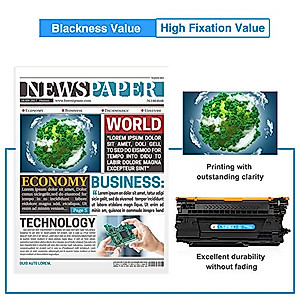 TRUE IMAGE Compatible Toner Cartridge Replacement for HP 655A CF450A CF451A CF452A CF453A Enterprise M652n M652 M653dn M653x M653 MFP M681dh M682z Printer (Black Cyan Yellow Magenta, 4-Pack)