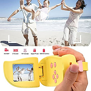 01 02 015 Kids Camera, Safe ABS Cute 12 MP Children Digital Camera for Gift for Girls for Boys for Toy(Yellow)