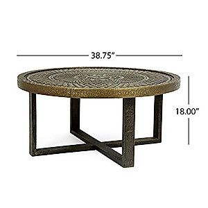 Christopher Knight Home Cohutta Coffee Table, Gold