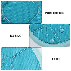 Kisangel Baby Seat Liner Ice Silk Infant Stroller Cooling Mat Breathable Seat Pad Anti- Slip Seat Cooler Summer Cushion for Newborns Infants Toddlers Green