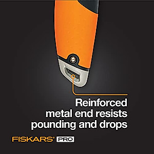 Fiskars 770030-1001 Pro, Retractable, Box Cutter, for Crafts, Work Gear, Moving, Folding Utility Knife, Orange/Black