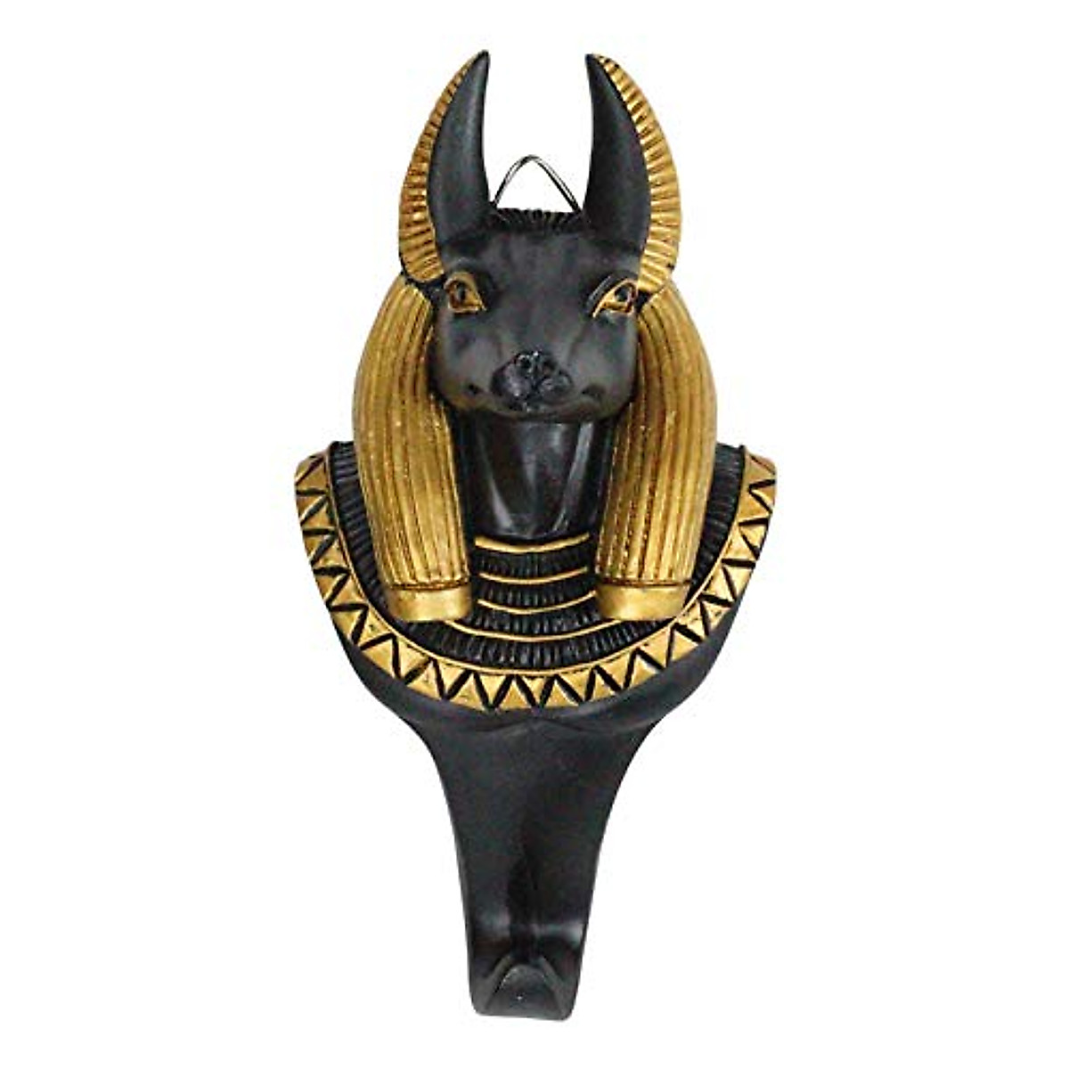 Ebros Egyptian Jackal Dog Headed Anubis God of The Dead Wall Hanger Hook Decor Accent Hangers for Coats Hats Leashes Backpacks Keys Decorative Organizer On Mudroom Main Entrance