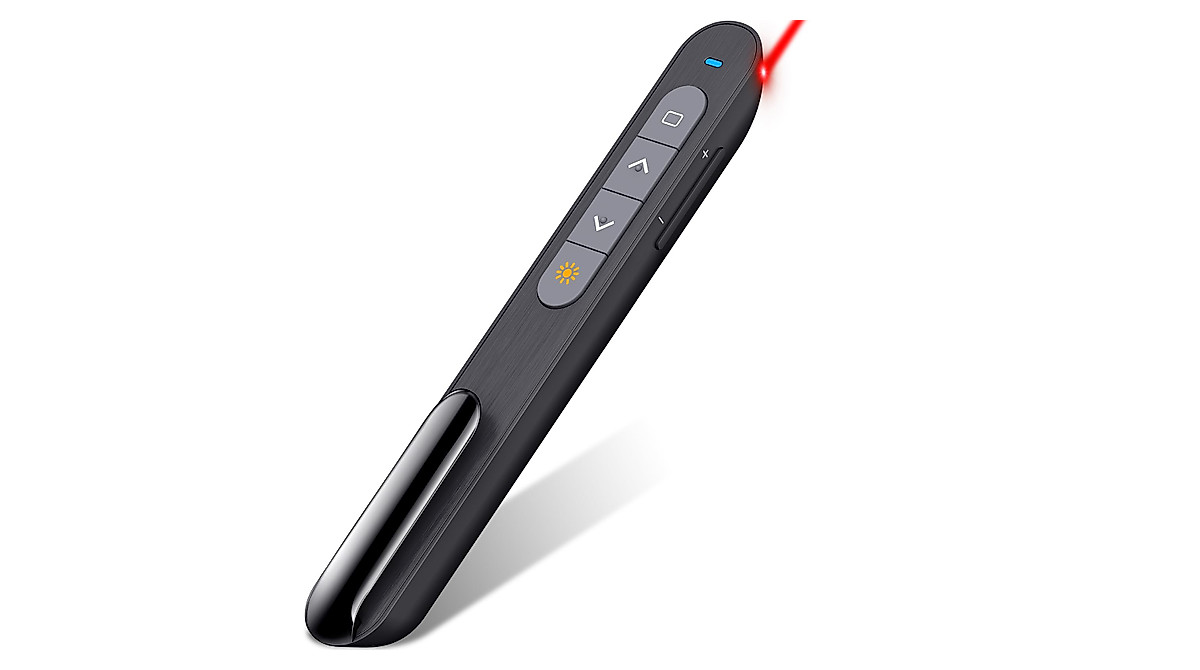Wireless Presentation Clicker with Bluetooth & RF 2.4GHz | Long Range ...