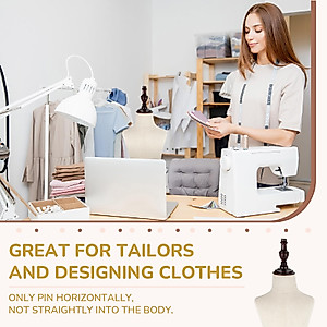 Thyle 2 Pcs Kids Body Bust Dress Form 2-3 Years Wood Adjustable Metal Dress Mannequin with Stand for Toddler Child Sewing Jewelry Display