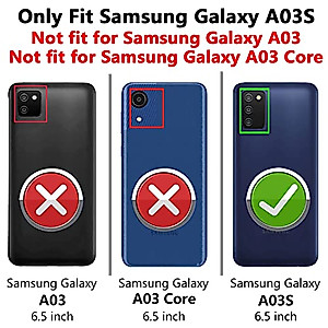 YZOK for Galaxy A03S Case,Samsung 03S Case with HD Screen Protector,Gradient Quicksand Glitter Liquid Floating Waterfall Durable Girls Cute Phone Case for Samsung Galaxy A03S (Teal/Purple)