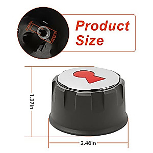 PalpitateC Gas Grill Burner Knobs 69893 Compatible with Weber Spirit 200 & 300 Series (with Up Front Controls) Years 2013 and Newer, Control Knobs Replacement Set of 3