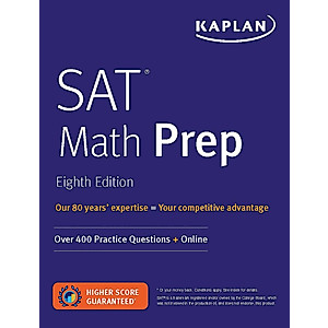 SAT Math Prep: Over 400 Practice Questions + Online (Kaplan Test Prep)