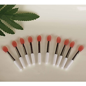 LORMAY 10 Pcs Silicone Lip Mask Brushes. Applicators for Lipsticks, Lip Gloss, Lip Balm and Other Cream Makeup Products (2.0 inches / 5.0 cm)