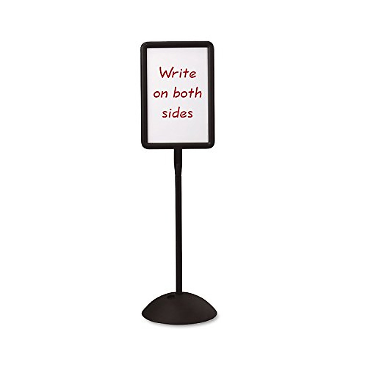 Safco 4117Bl Double Sided Sign Magnetic/Dry Erase Steel 18 X 18 White Black Frame