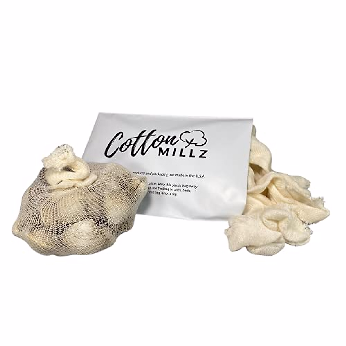 CM 24" 100% Cotton Clam Bake, Seafood, Shellfish Boiling Bags (Pack of 25)