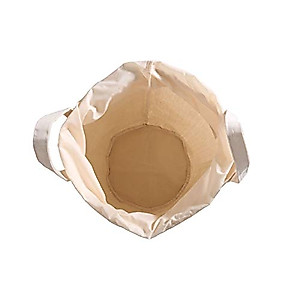 LifeCustomize Large Laundry Basket Hamper Floral Rabbit Bunny Collapsible Drawstring Round Clothing Storage Baskets Nursery Baby Toy Organizer