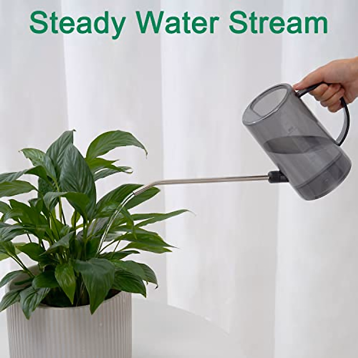 Small Watering Can for Indoor Plants, Long Spout Watering Can Indoor with Sprinkler Head, Indoor Watering Can for House Plants, Flowers, Succulents,Bonsai 34oz