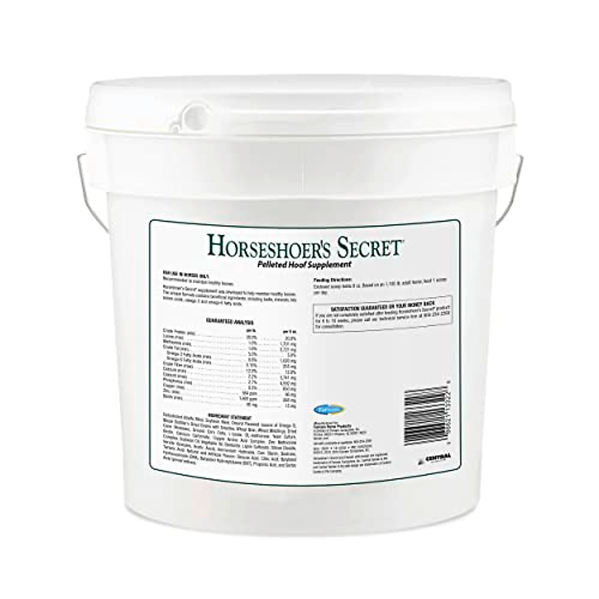 Farnam Horseshoer's Secret Pelleted Hoof Supplements, Promotes healthy hoof growth, maintains hoof walls & supports cracked hooves, 22 lbs., 60 day supply