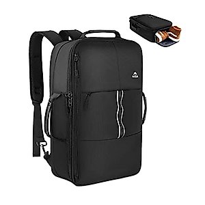Lightweight Travel Backpack for Men, Flight Approved Carry on Backpack for Shoes Organized, Water Resistant Convertible Suitcase 45L Casual Weekender Backpack, Gift for Traveler Hiking Sport Gym