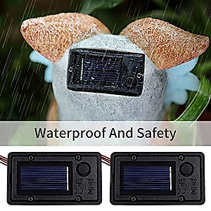 AQEENURA Battery Box, Solar Lantern Light Replacement Parts Top for Outdoor Hanging Lanterns Container Home Solar Lamp Hanging Lantern Led Accessories DIY Garden Decor (2PCS)