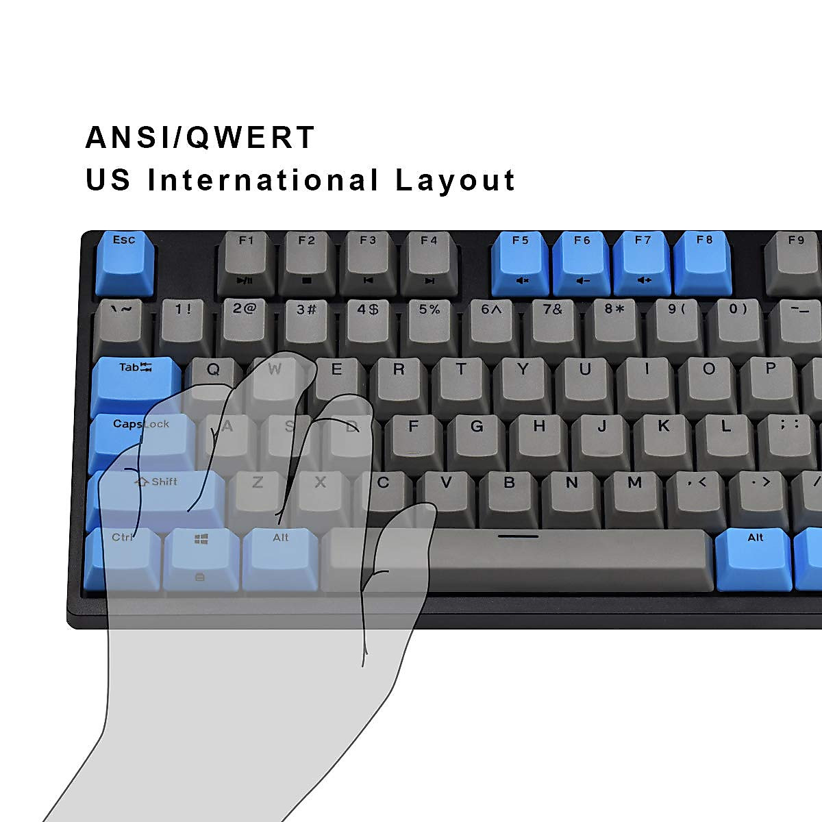 DURGOD Taurus K320 TKL Wired Mechanical Gaming Keyboard - 87 Key - Double Shot PBT - NKRO - USB Type C (Cherry Brown,Black)