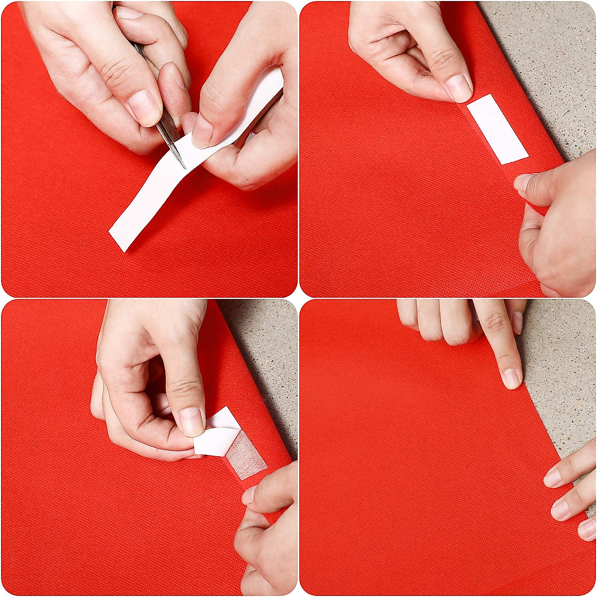 Red Carpet Runner Runway Rug 55gsm Thickness with 1 Piece Carpet Tape for Christmas Xmas Thanksgiving Outdoor Accessories, Wedding Party Hallway, (2.6 x 30 Feet)