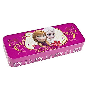 Best Frozen Tin Pencil Box - Frozen Elsa and Anna Sisters Pencil Box. From the Hit Movie Frozen. Tin Pencil Boxes Make G