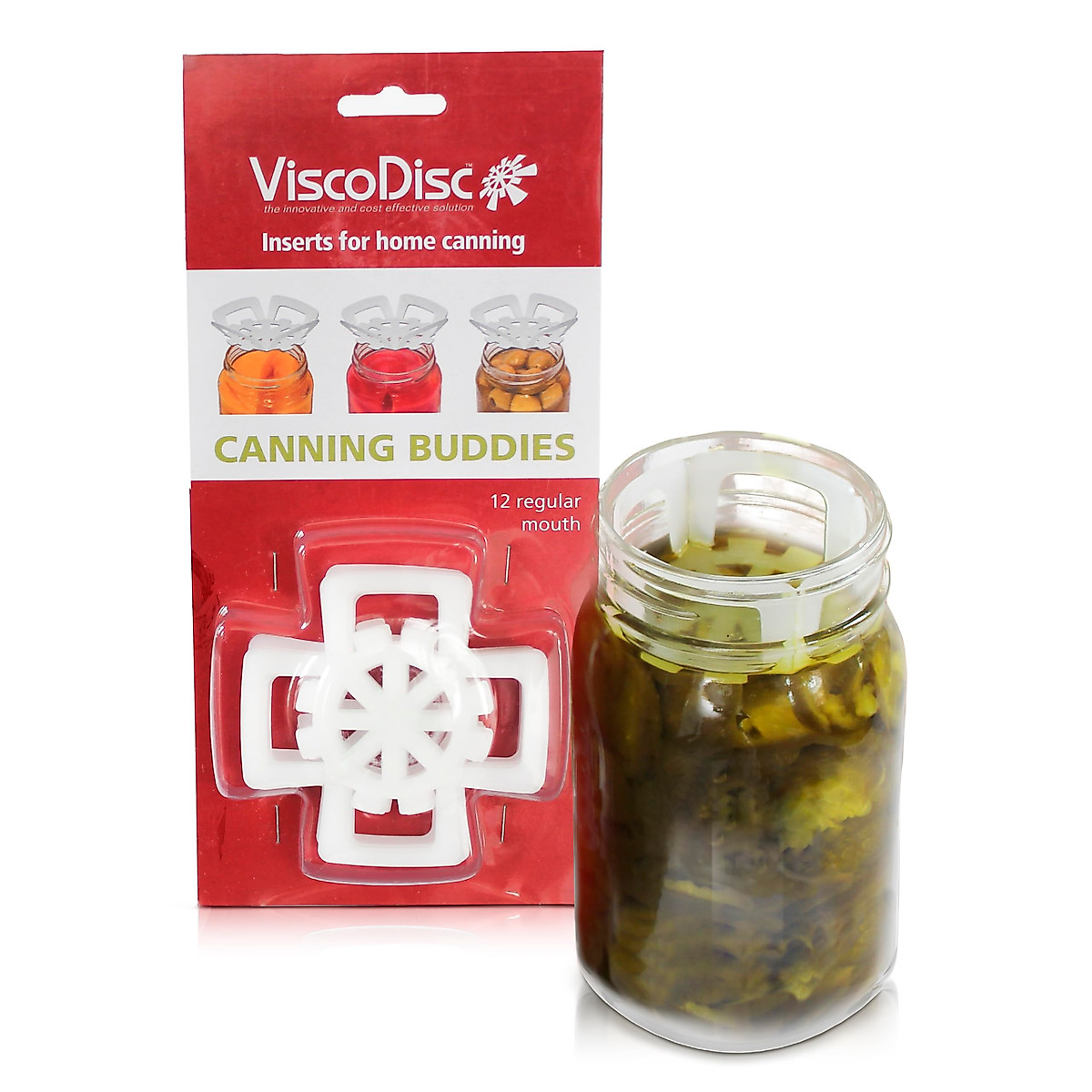 ViscoDisc Canning Buddies - Regular Mouth Mason Jar Inserts